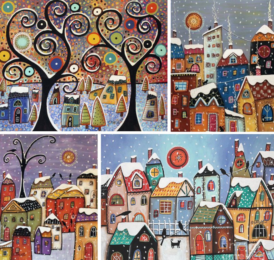 Percorso d'arte: Un inverno a colori con Karla Gerard | Maestra Mary